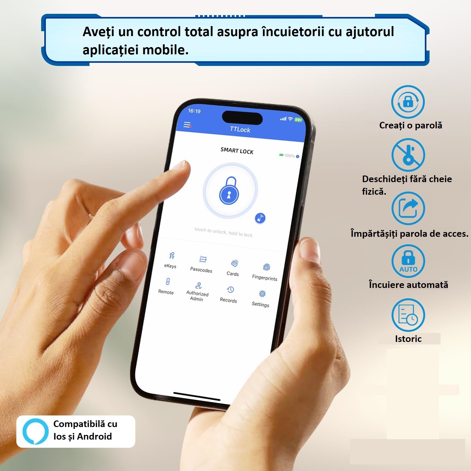 Incuietoare Inteligenta Wireless, MILARIS®, Control De La Distanta ...
